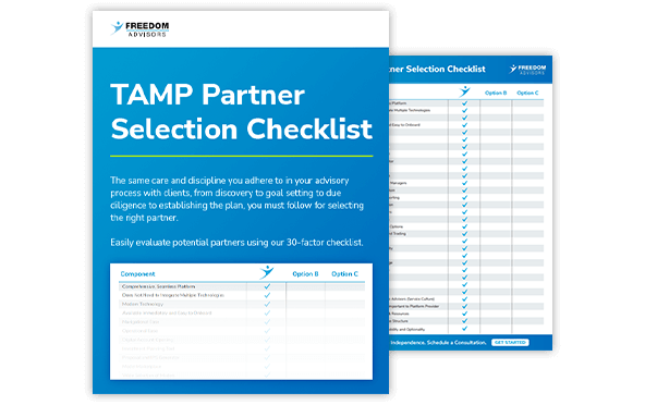 TAMP Partner Selection Checklist | Freedom Advisors